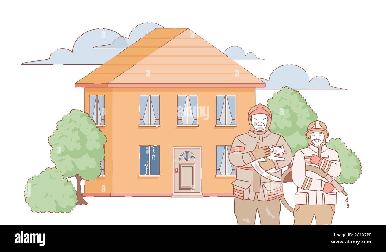 Smoke after forest fire Cut Out Stock Images & Pictures - Alamy