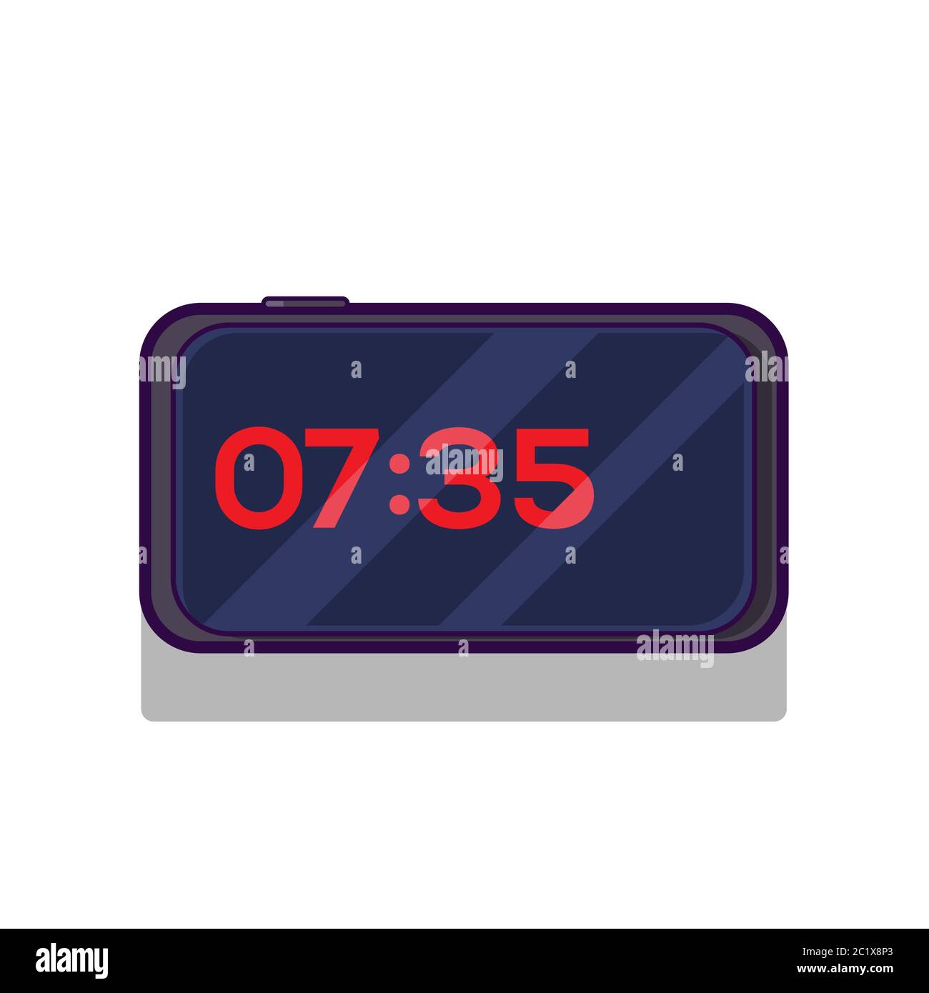 Digital clock design Stock Vector Images - Alamy