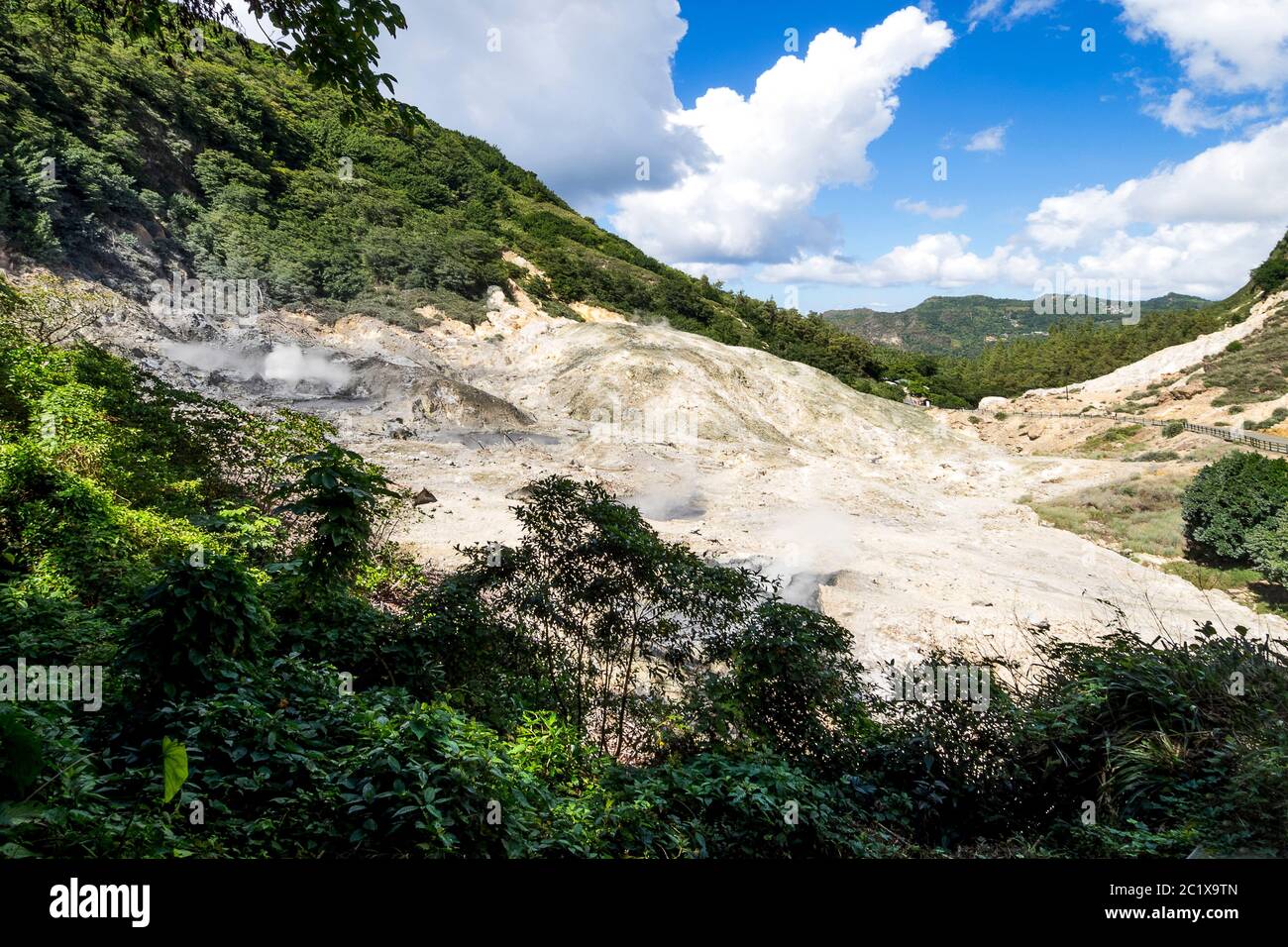 St Lucia at Soufriere - Sulfur Springs in the Caribbean Sea Stock Photo ...