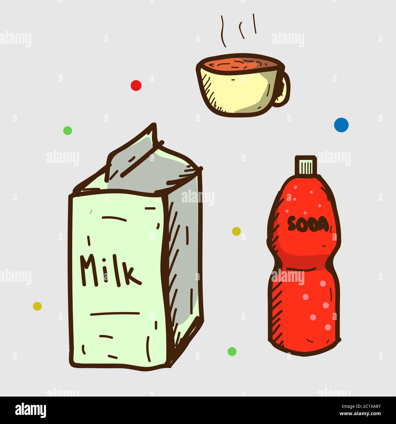 Milk drink vector vectors hi-res stock photography and images - Alamy