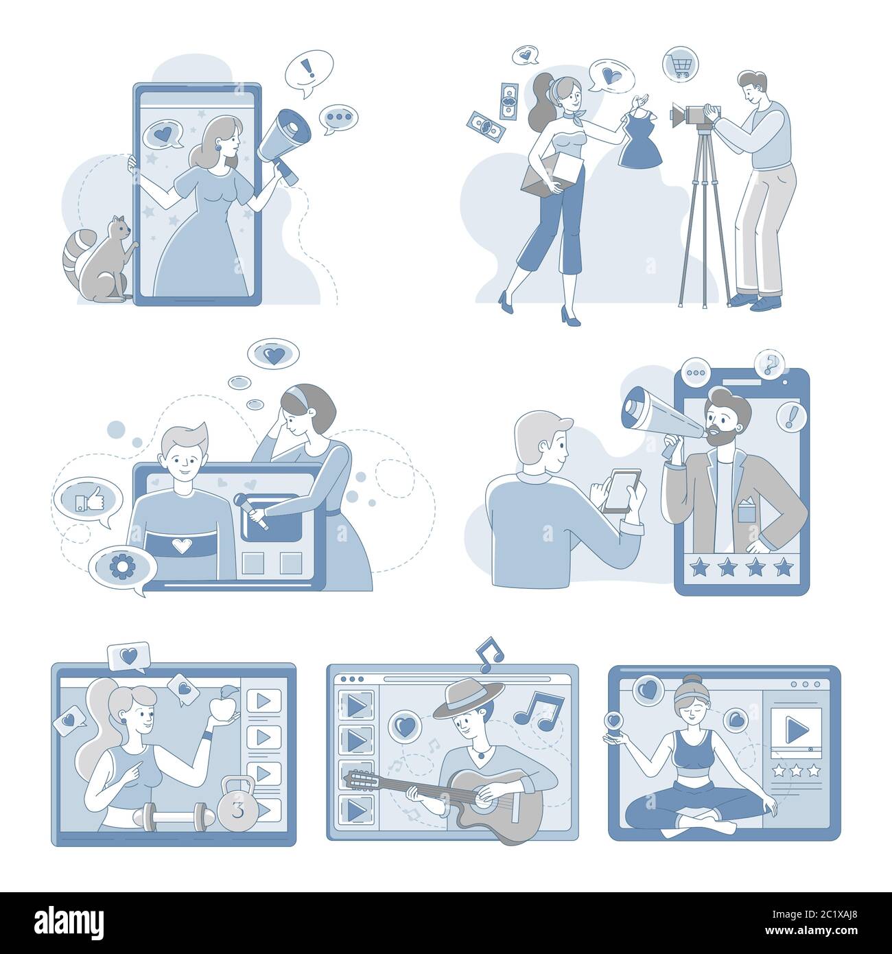 Creating some music Stock Vector Images - Alamy