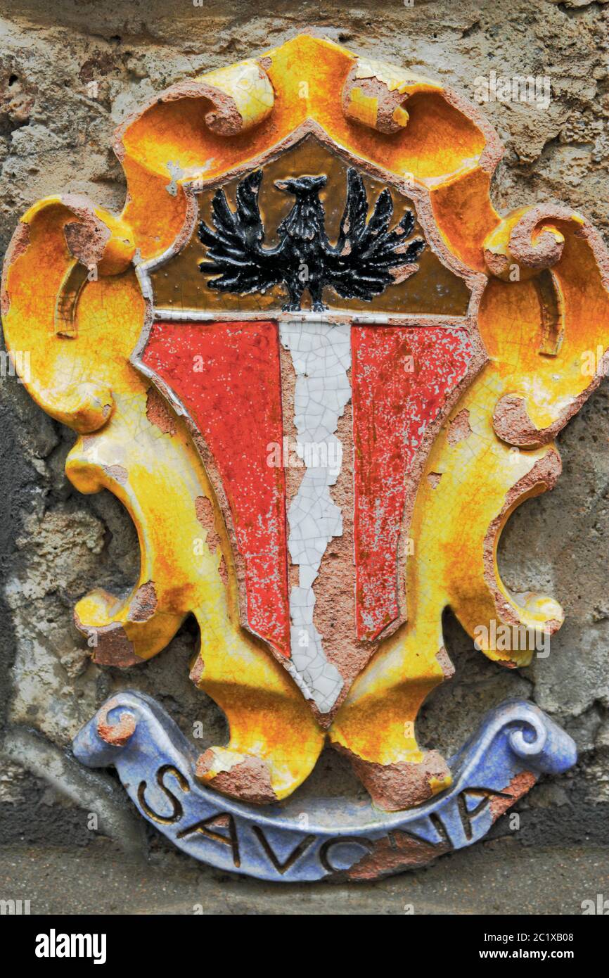 Emblem of Savona Stock Photo - Alamy
