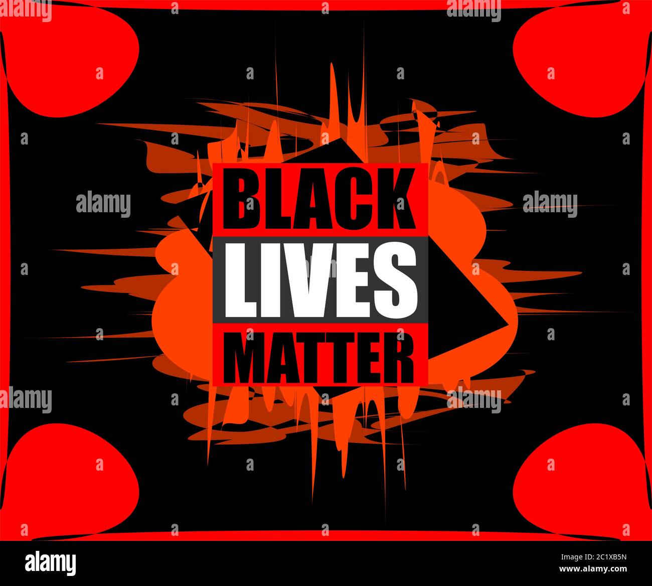 Black Lives Matter, I Can't Breathe. Protest Banner about Human Right ...