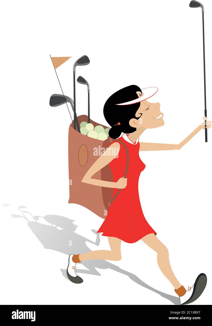 Girl Golf Clip Art