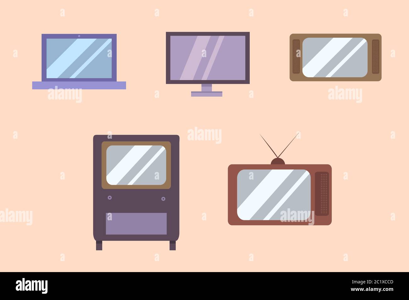 Tv set collection hi-res stock photography and images - Alamy