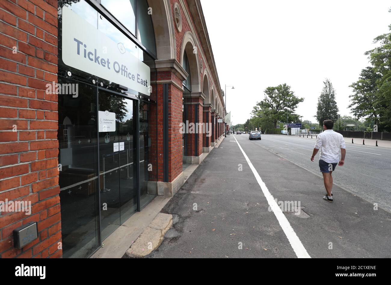 An empty ticket office outside Ascot Racecourse as the Royal Ascot ...