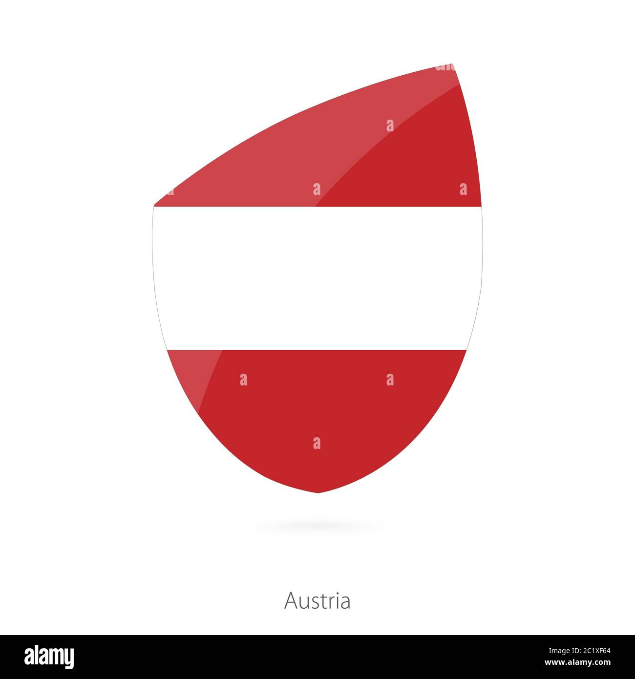 Flag of Austria. Austrian Rugby flag. Vector Illustration Stock Vector ...