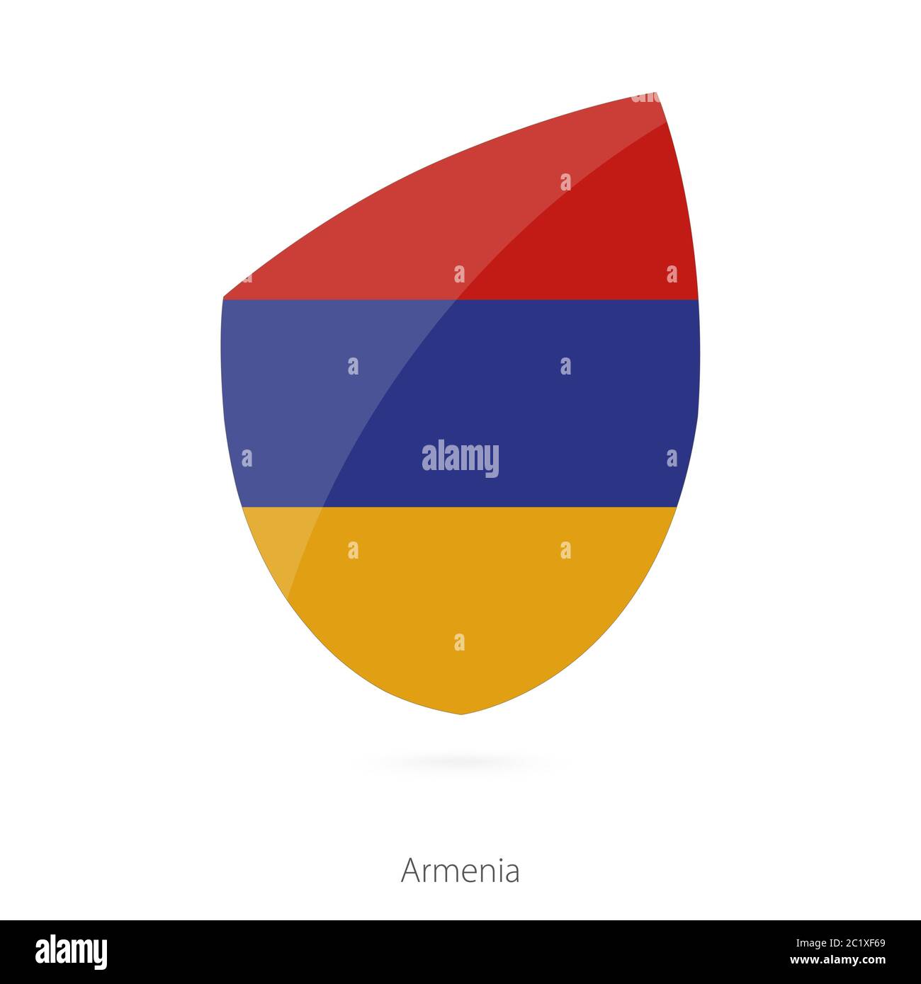 Flag of Armenia. Armenian Rugby flag. Vector Illustration Stock Vector ...