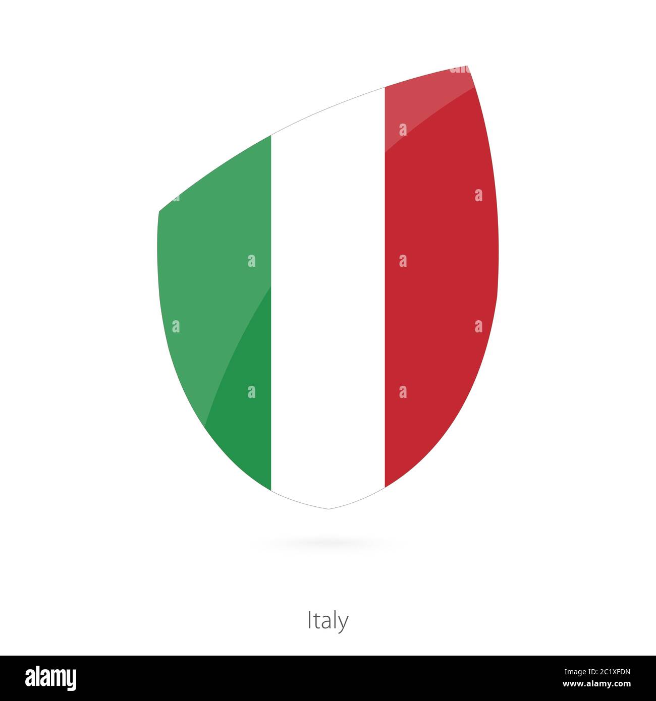 Flag of Italy. Italian Rugby flag. Vector Illustration Stock Vector ...