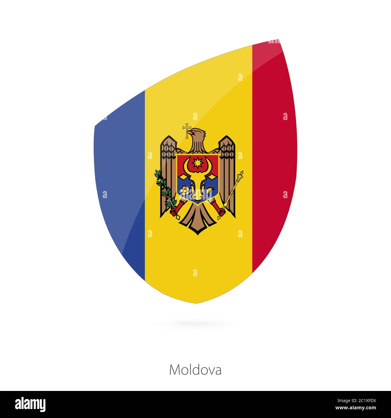 Flag of Moldova. Moldovian Rugby flag. Vector Illustration Stock Vector ...