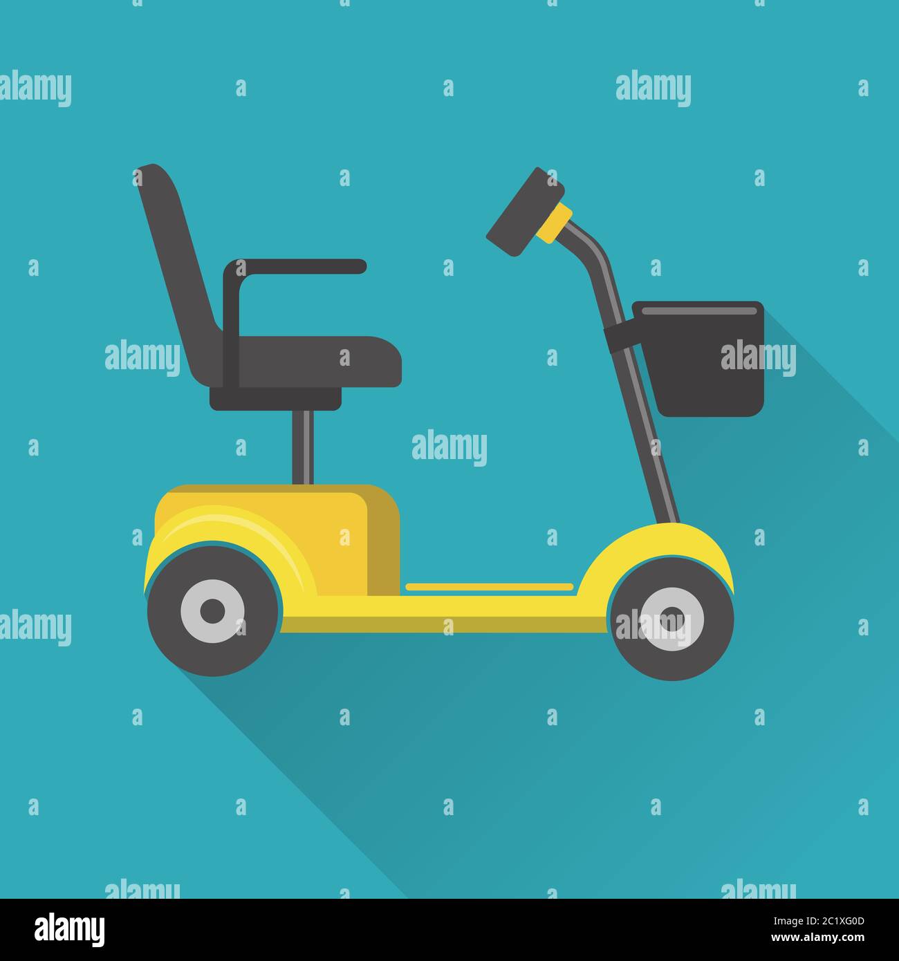 Elderly mobility scooter senior Stock Vector Images - Alamy