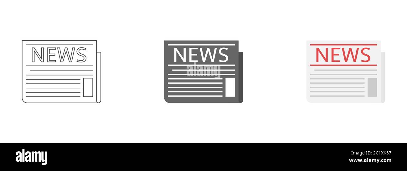 Newspaper vector icons Stock Vector Image & Art - Alamy