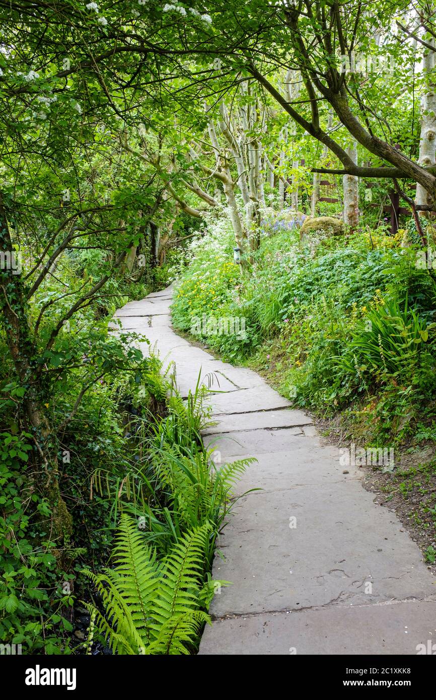 Flagged footpath hi-res stock photography and images - Alamy