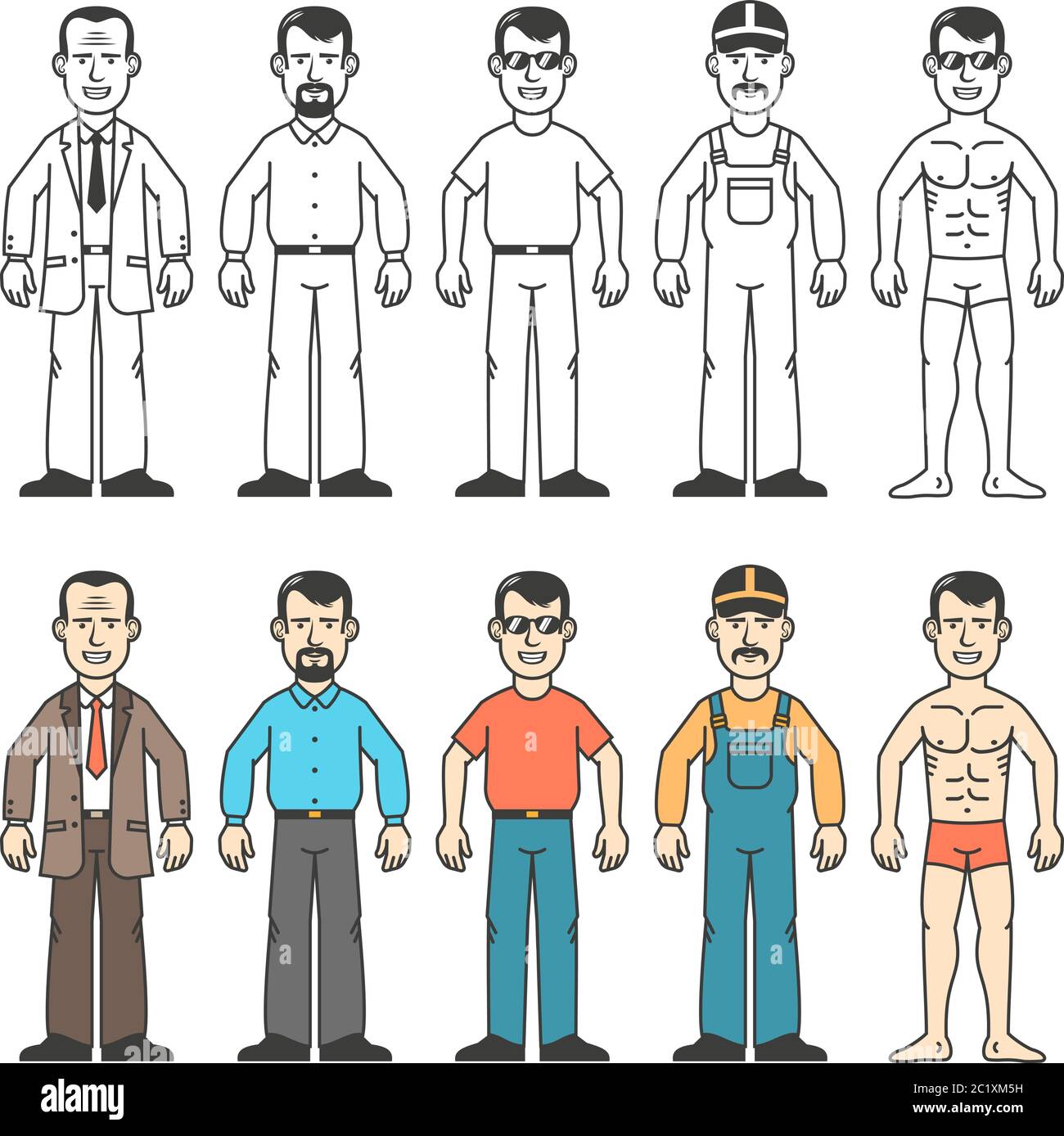 Cartoon guy character hi-res stock photography and images - Alamy