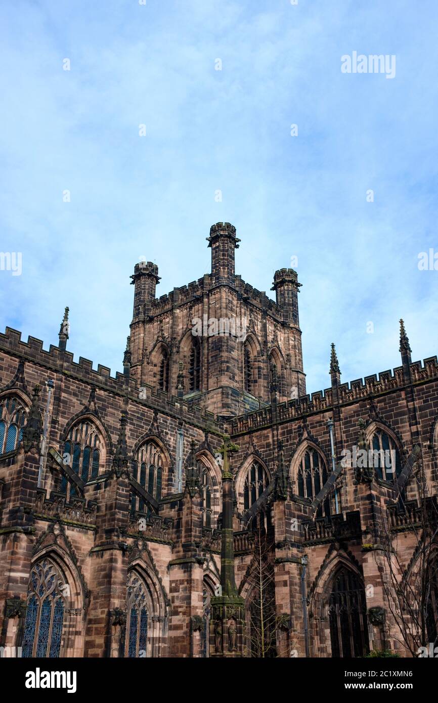 Exterior of Chester Cathedral, Chester, Cheshire, UK Stock Photo - Alamy