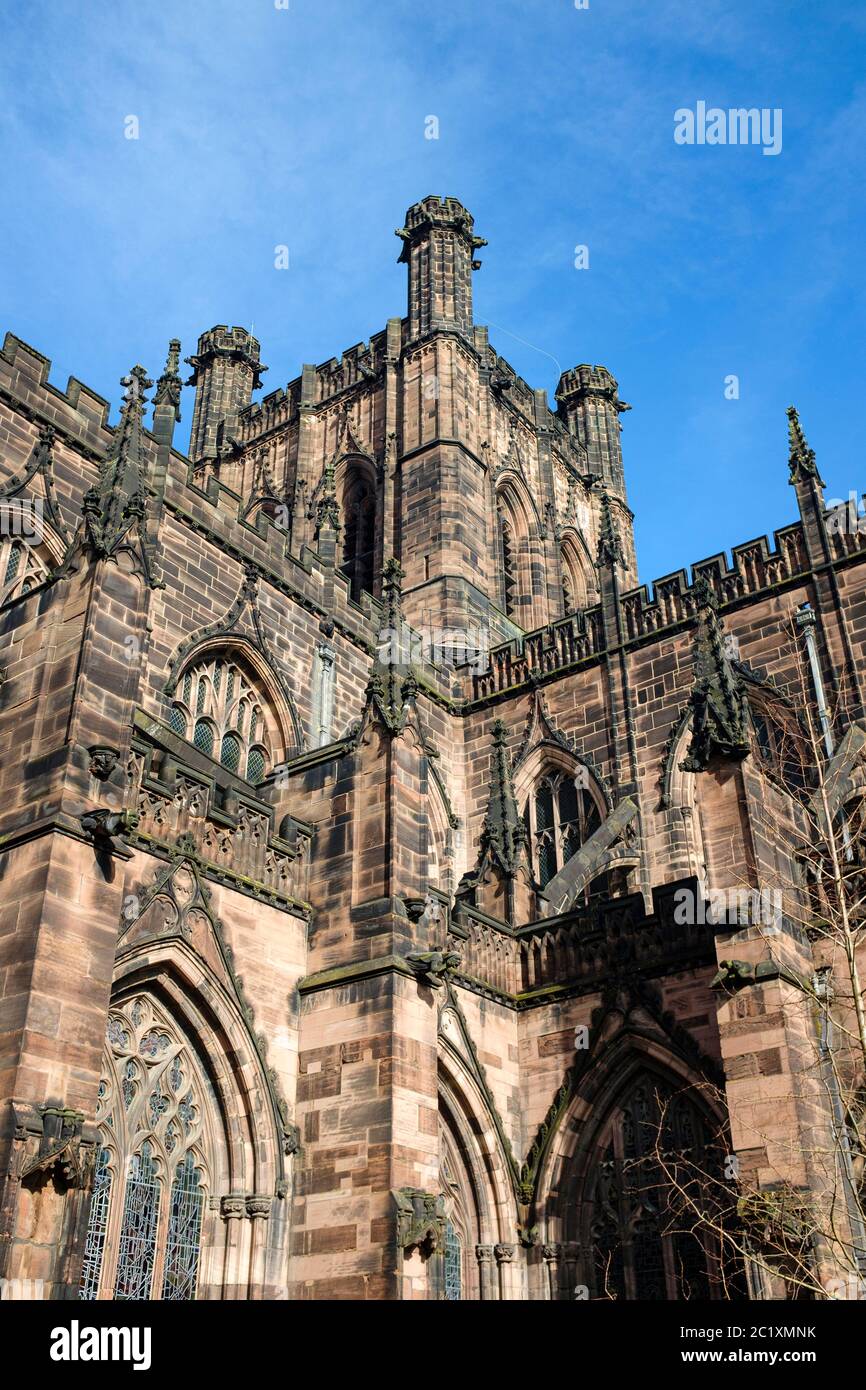Exterior of Chester Cathedral, Chester, Cheshire, UK Stock Photo - Alamy