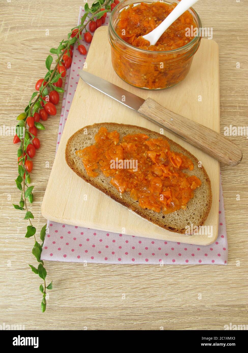 Goji berry jam hi-res stock photography and images - Alamy