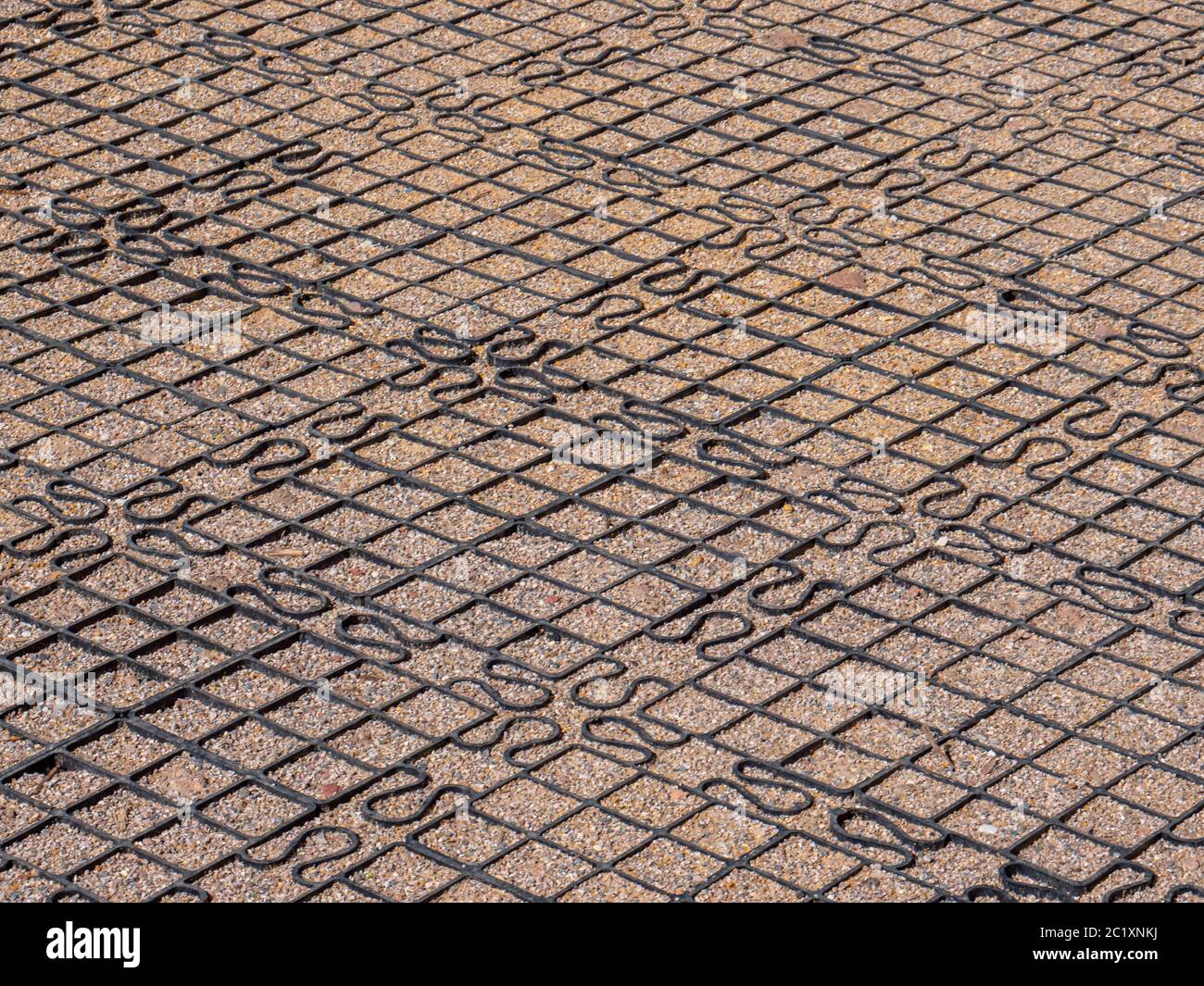 Grass pavers in road construction Stock Photo - Alamy