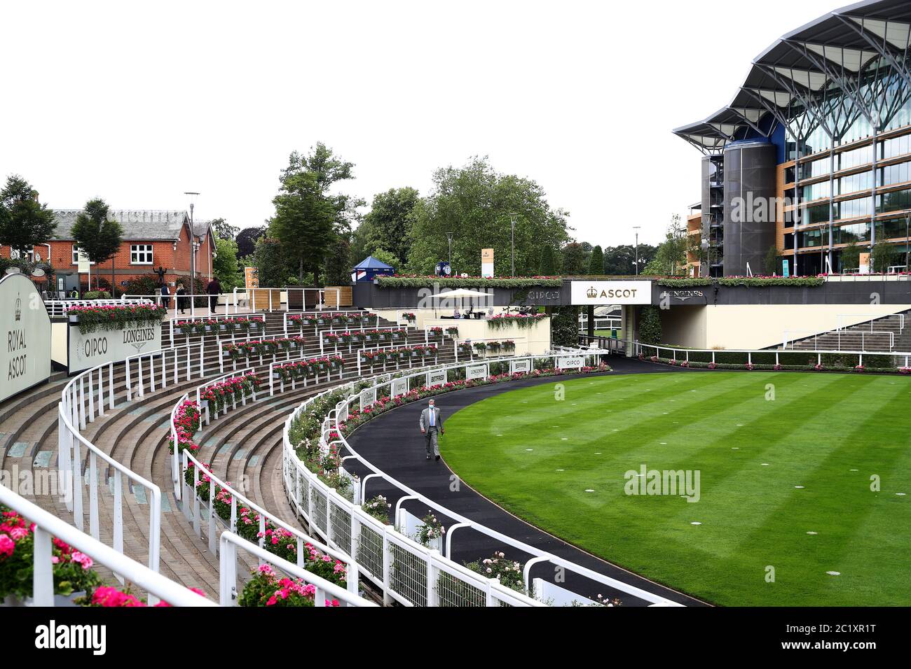 A general view inside the grounds during day one of Royal Ascot at ...