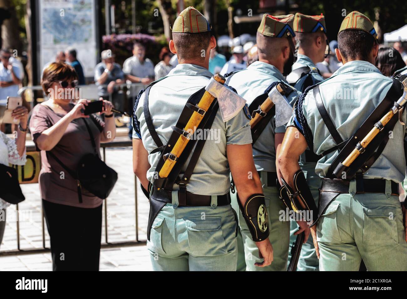 Seville, Spain - May 30, 2019: Spanish legion soldiers (unit of the ...