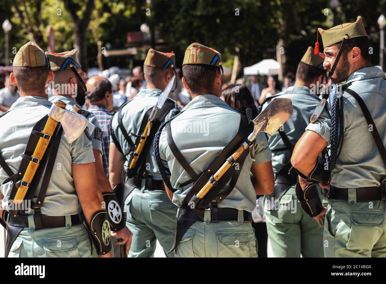 Seville, Spain - May 30, 2019: Spanish legion soldiers (unit of the ...
