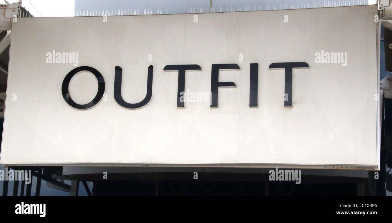 Outfit logo seen at one of their branches Stock Photo - Alamy