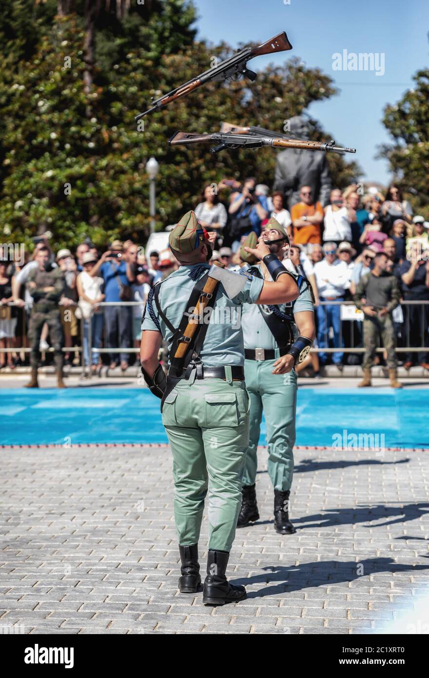 Seville, Spain - May 30, 2019: Spanish legion soldierS (unit of the ...