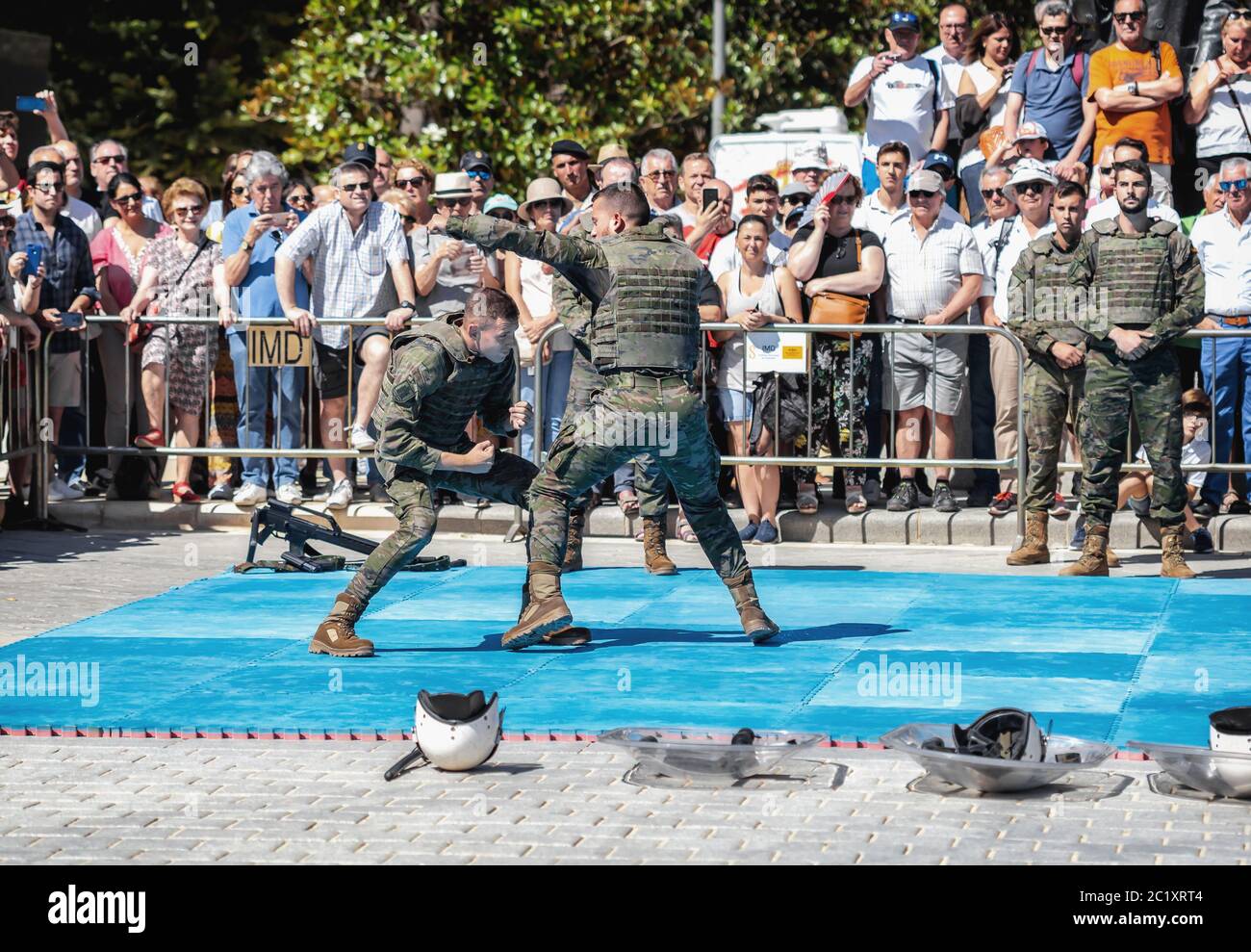 View of Spanish Army Special Operations Force during display of Spanish ...