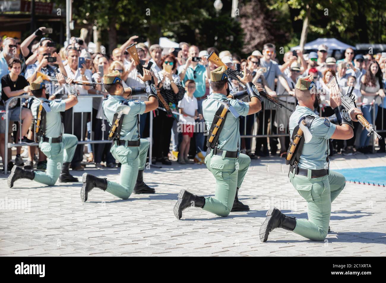 Seville, Spain - May 30, 2019: Spanish legion soldiers (unit of the ...