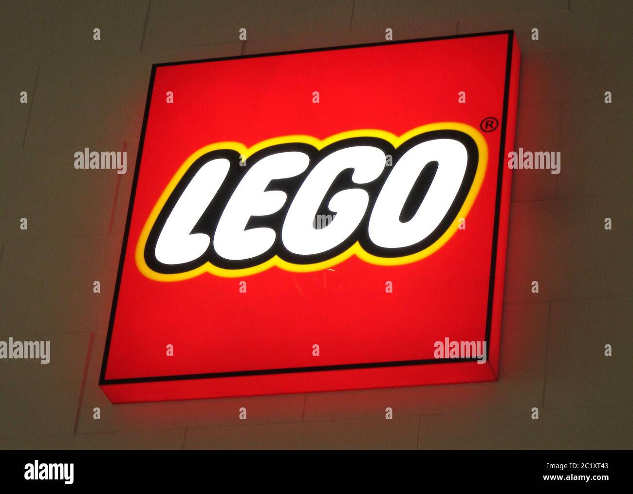 Lego logo seen at one of their branches Stock Photo - Alamy