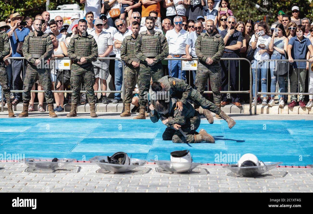 View of Spanish Army Special Operations Force during display of Spanish ...