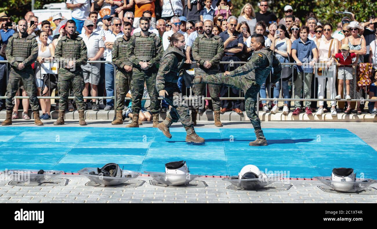 View of Spanish Army Special Operations Force during display of Spanish ...