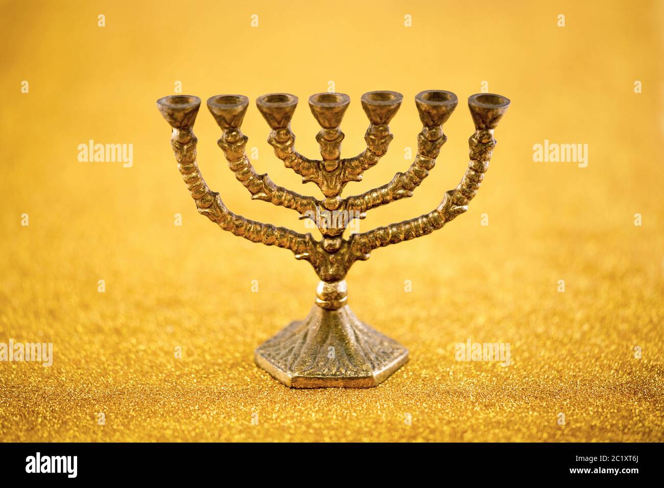 Seven golden candlestick hi-res stock photography and images - Alamy