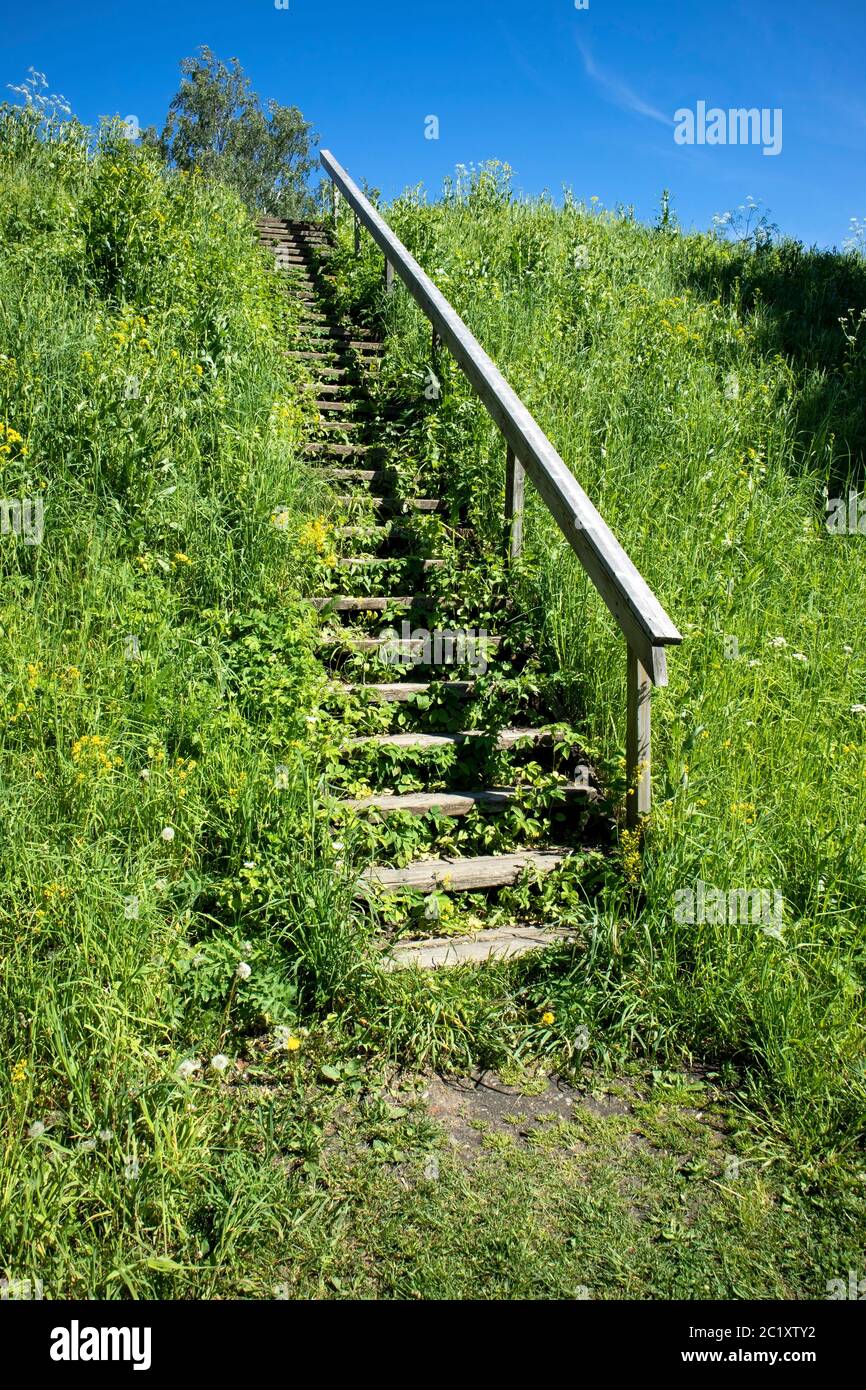 Old staircase leading upstairs hi-res stock photography and images - Alamy