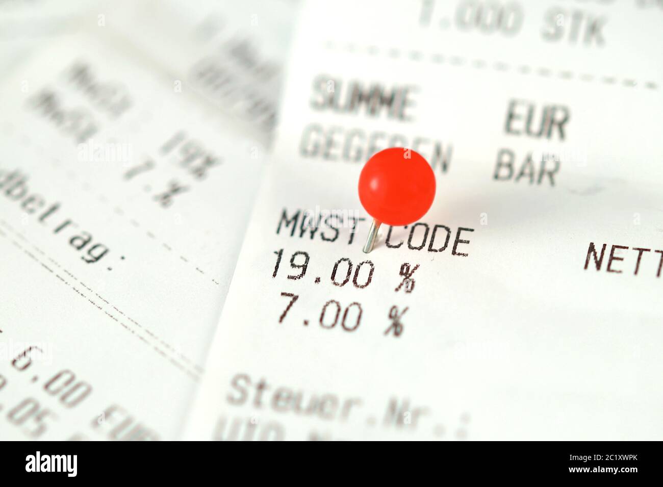 Sales tax and receipt hi-res stock photography and images - Alamy