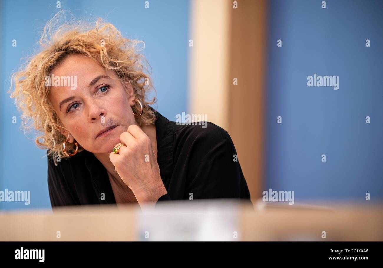 Berlin, Germany. 16th June, 2020. Katja Riemann, actress, takes part in ...