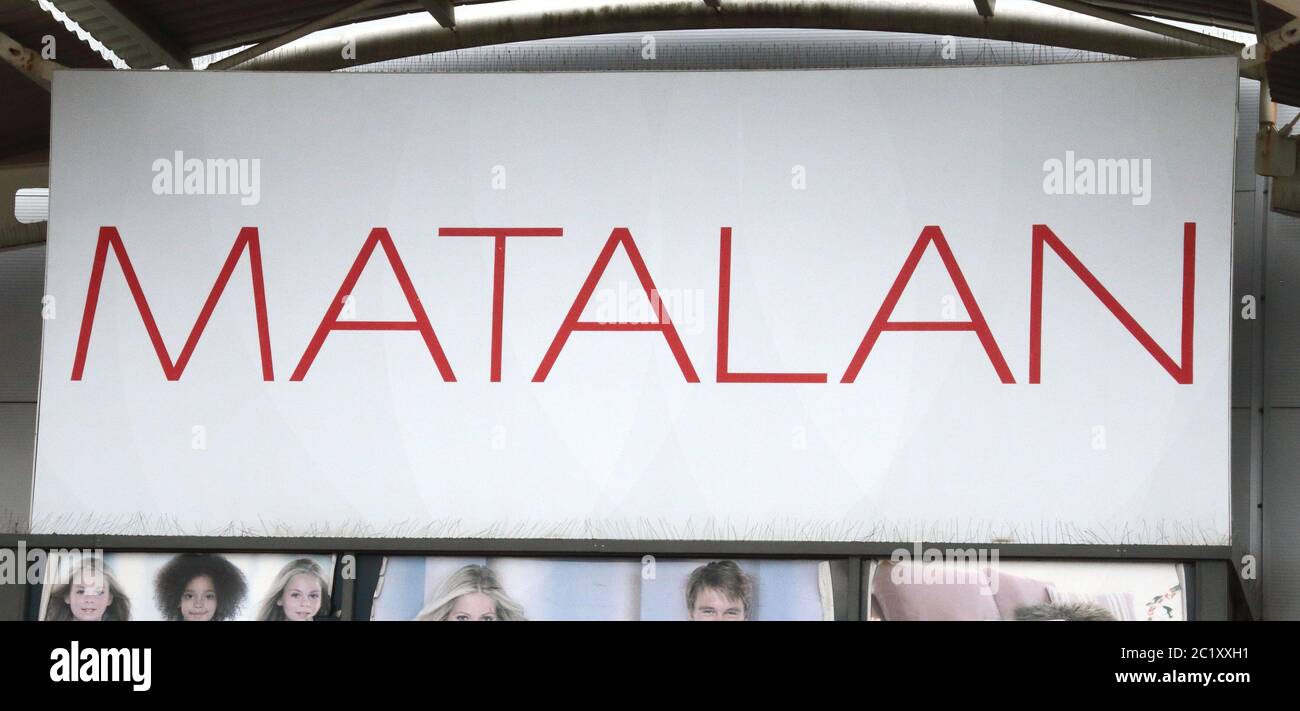 London, UK. 15th June, 2020. Matalan logo seen at one of their branches ...
