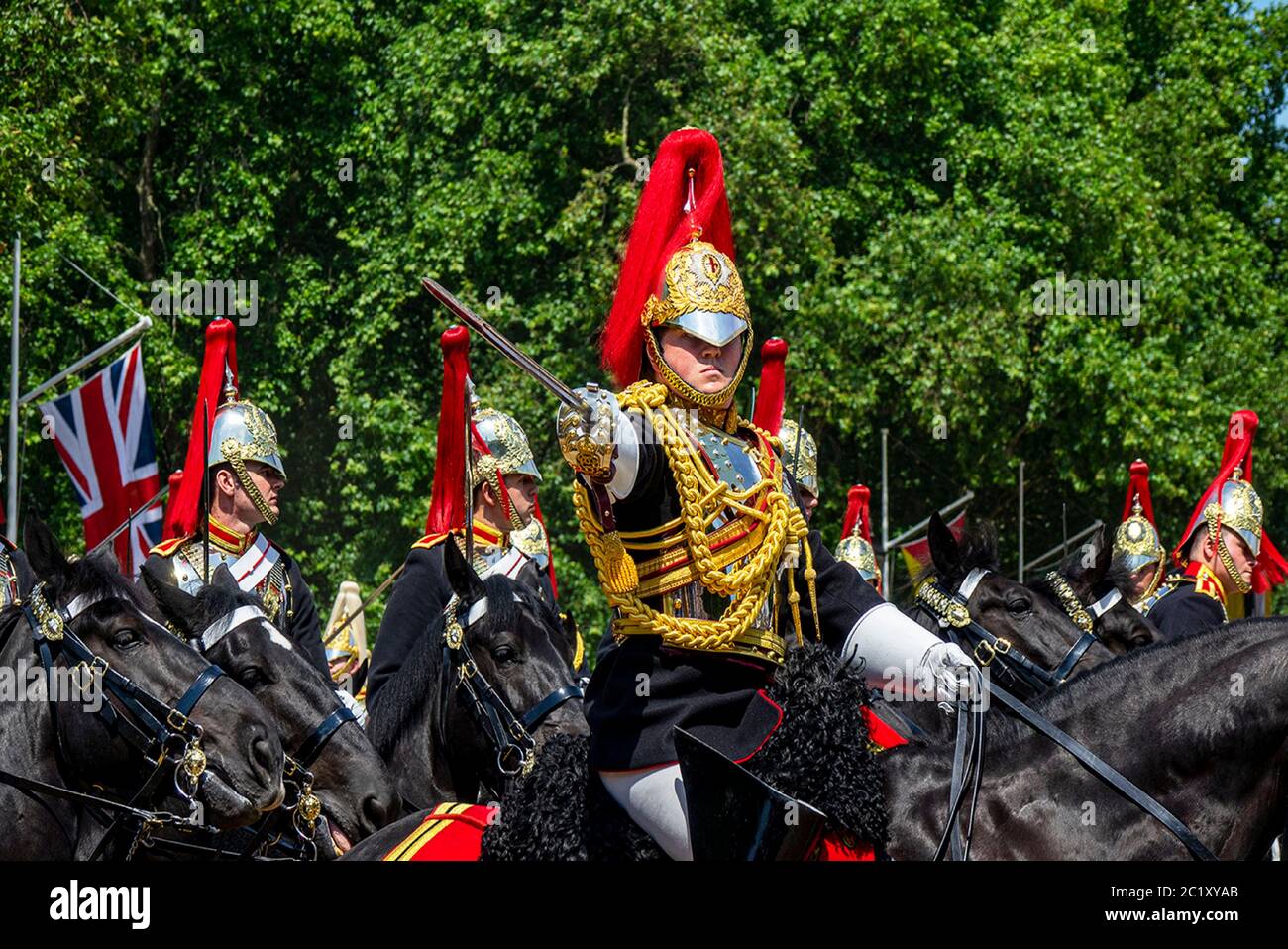Trooping the colour Stock Photo - Alamy
