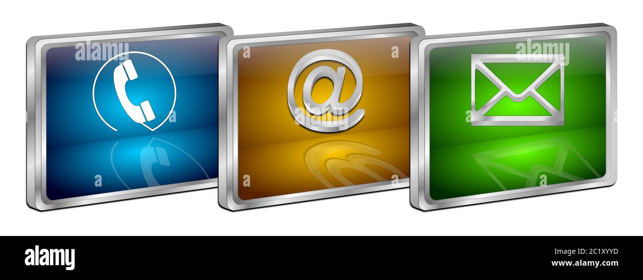 Contact us 3d hi-res stock photography and images - Alamy