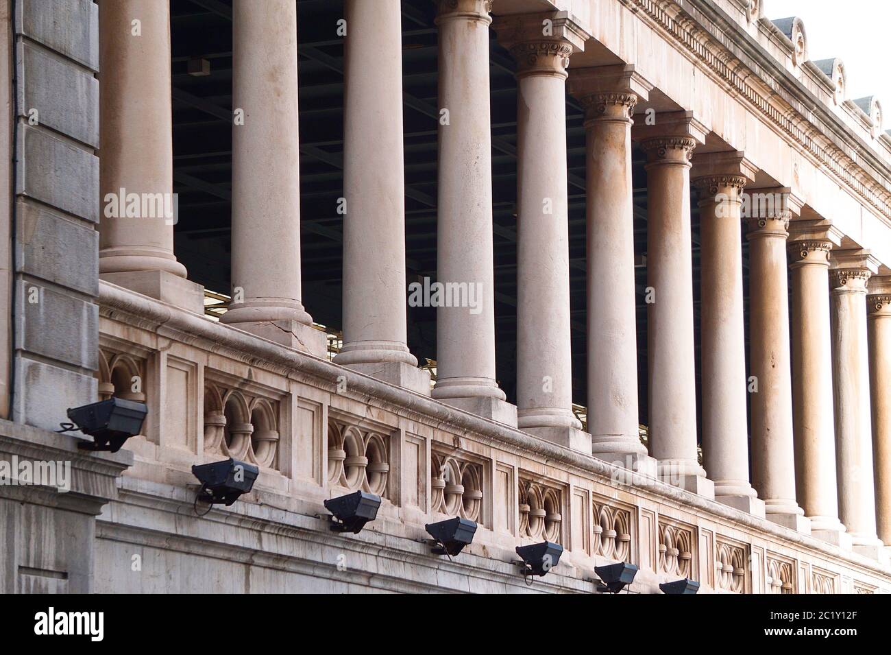 columns architecture in the city Stock Photo - Alamy