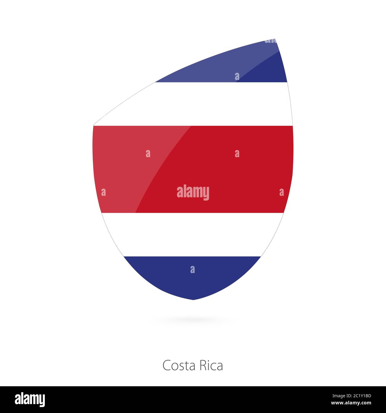 Costa rican flag vector vectors hi-res stock photography and images - Alamy