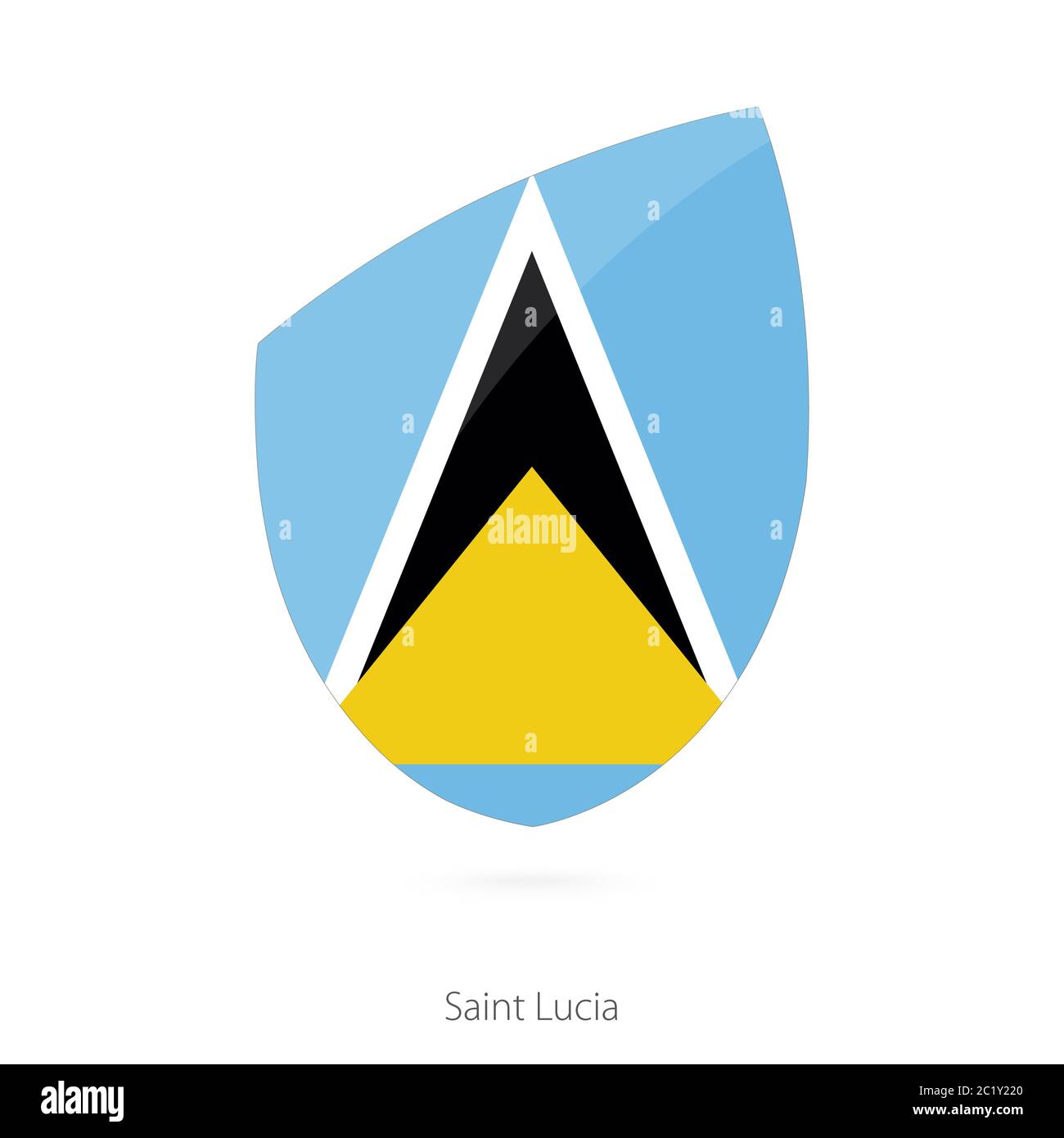 Flag of Saint Lucia. Vector Illustration Stock Vector Image & Art - Alamy
