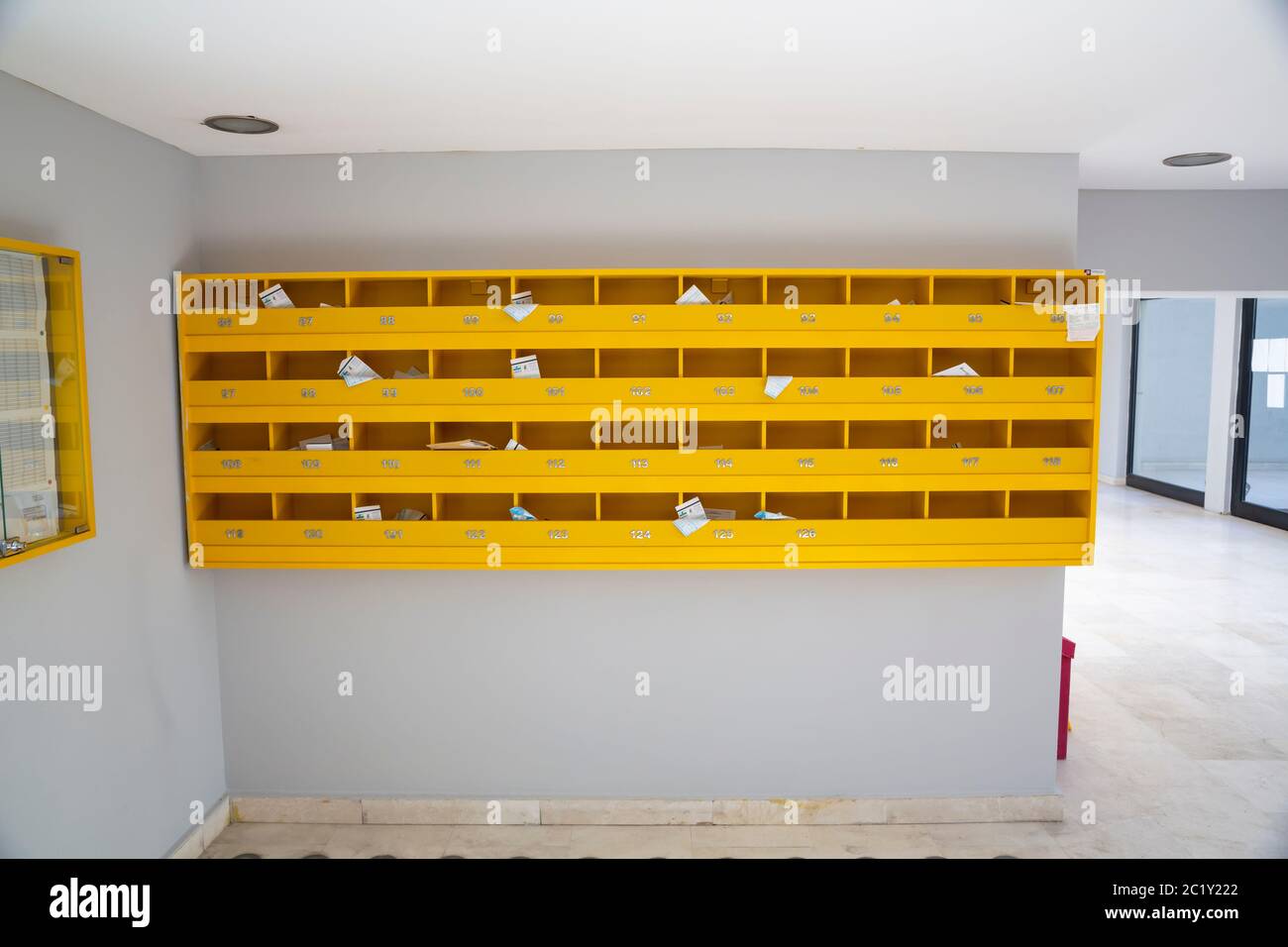 mailbox on condominium , Resident, apartment service. Letter box Stock ...