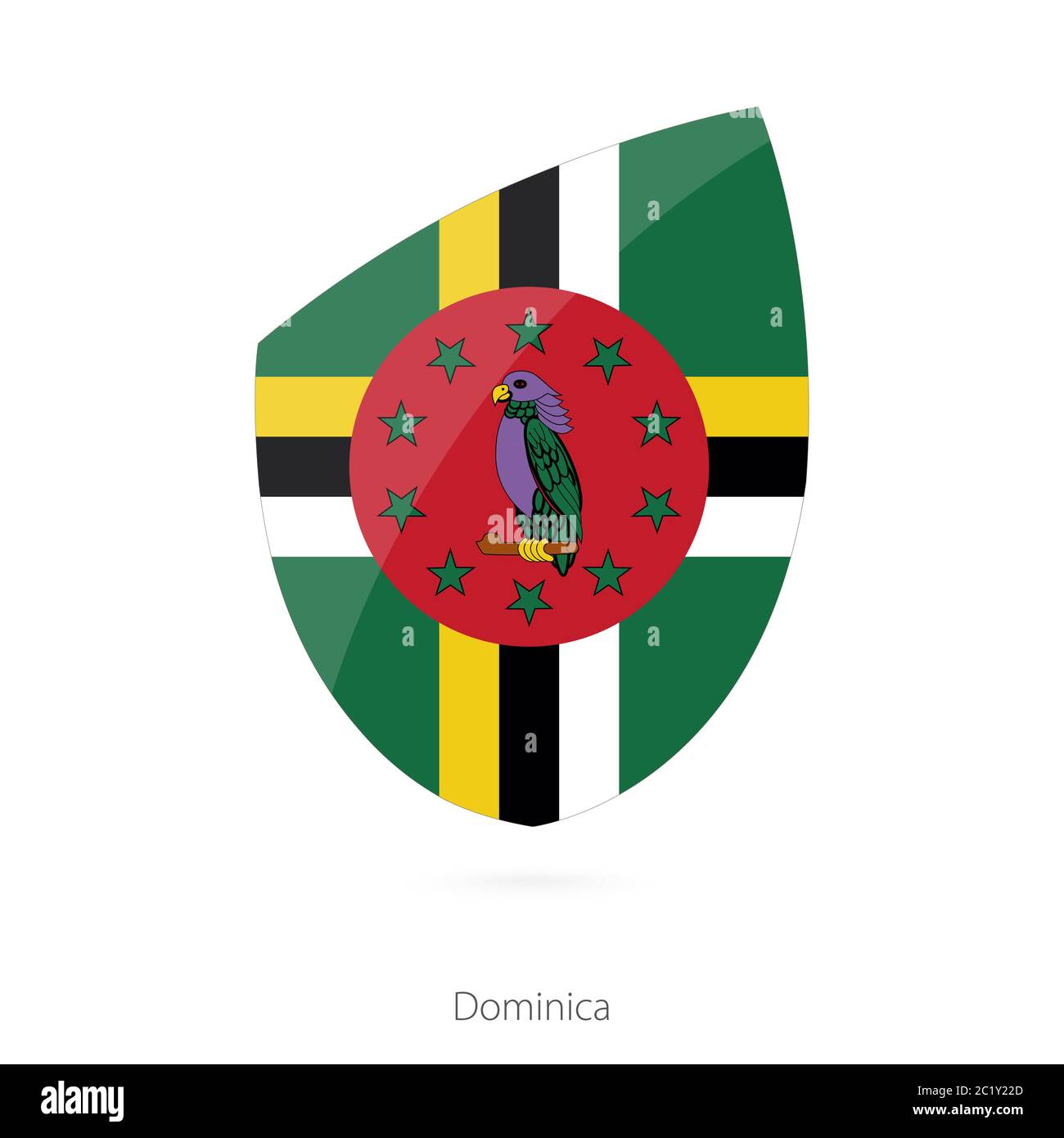 Flag of Dominica. Vector Illustration Stock Vector Image & Art - Alamy