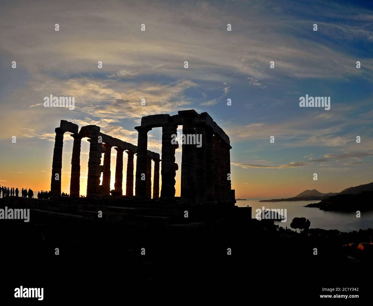 Temple of poseidon sunrise hi-res stock photography and images - Alamy