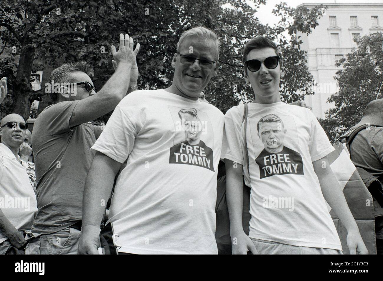 Free Tommy Robinson rally, London, UK. 14th July 2018 Stock Photo - Alamy