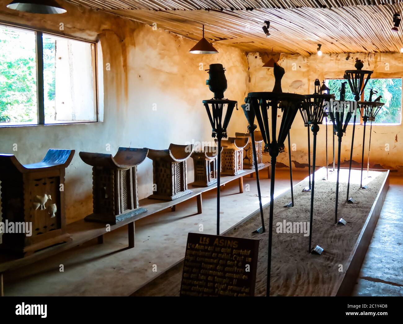 View to Royal Palaces of Abomey , Benin Stock Photo - Alamy