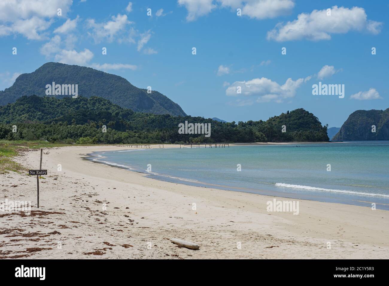 PANORAMIC LANDSCAPE, BEACH VIEW FROM PHILIPPINES, PALAWAN, 2019 Stock ...