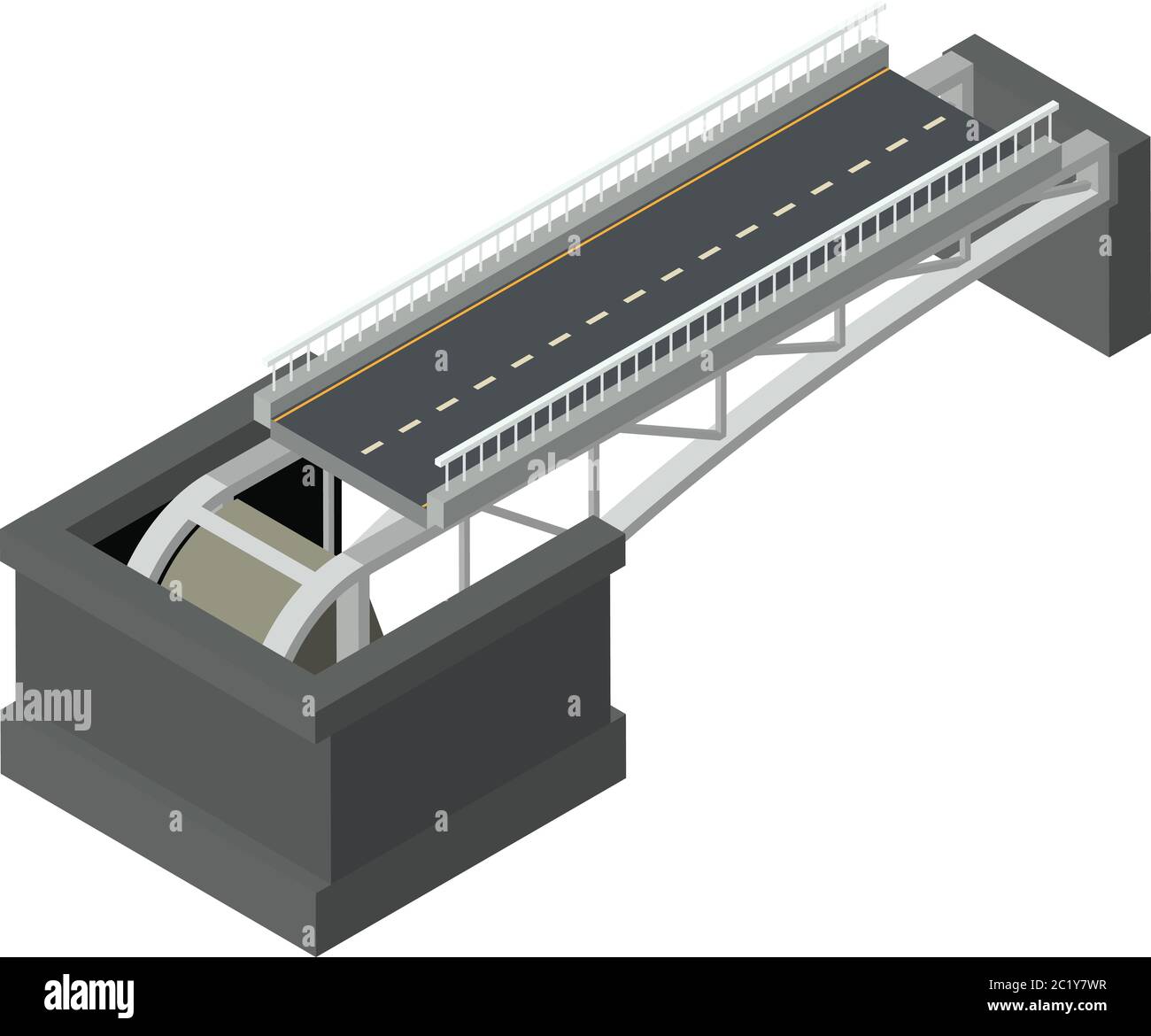 Bridge icon. Isometric of bridge vector icon for web design isolated on white background Stock ...