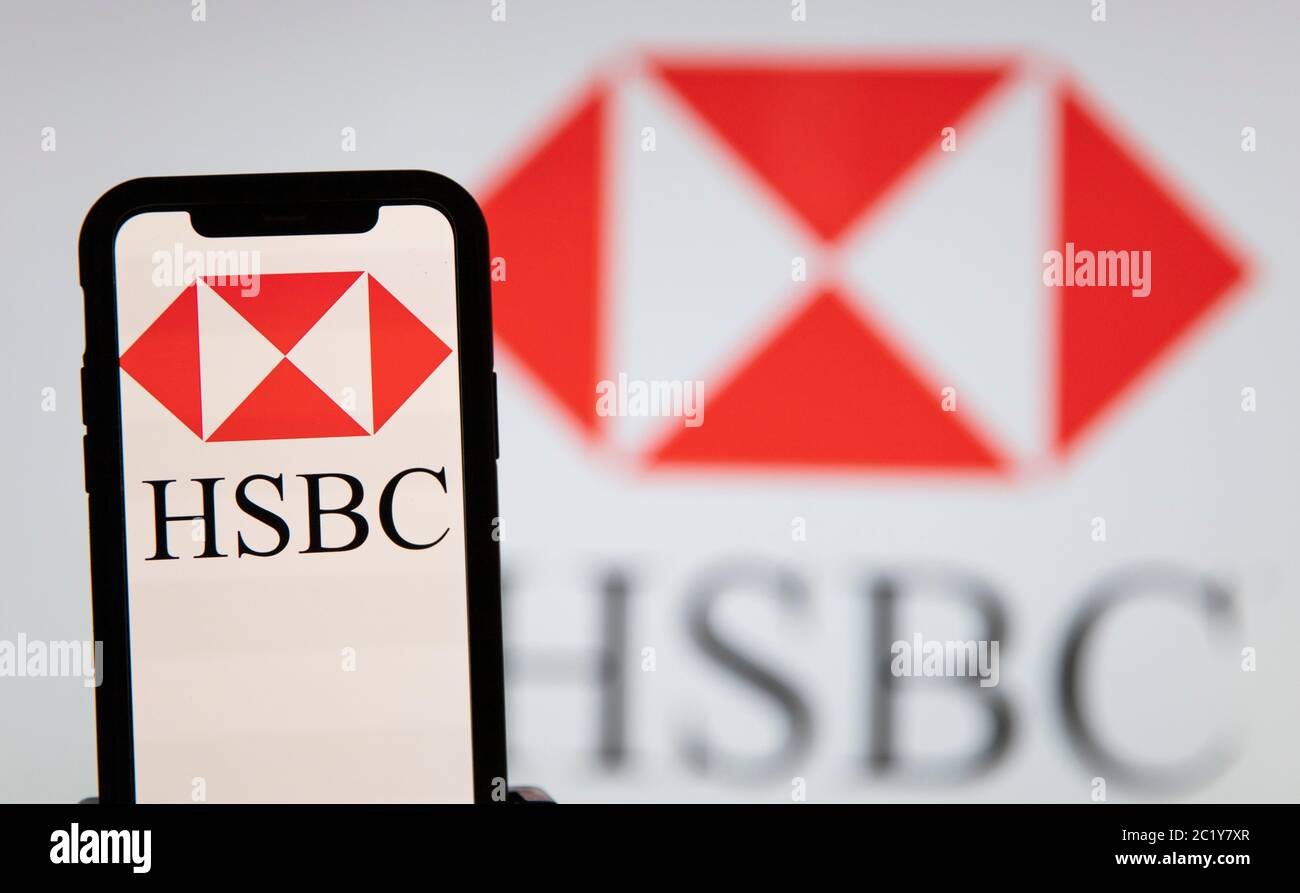 Hsbc mobile banking hi-res stock photography and images - Alamy